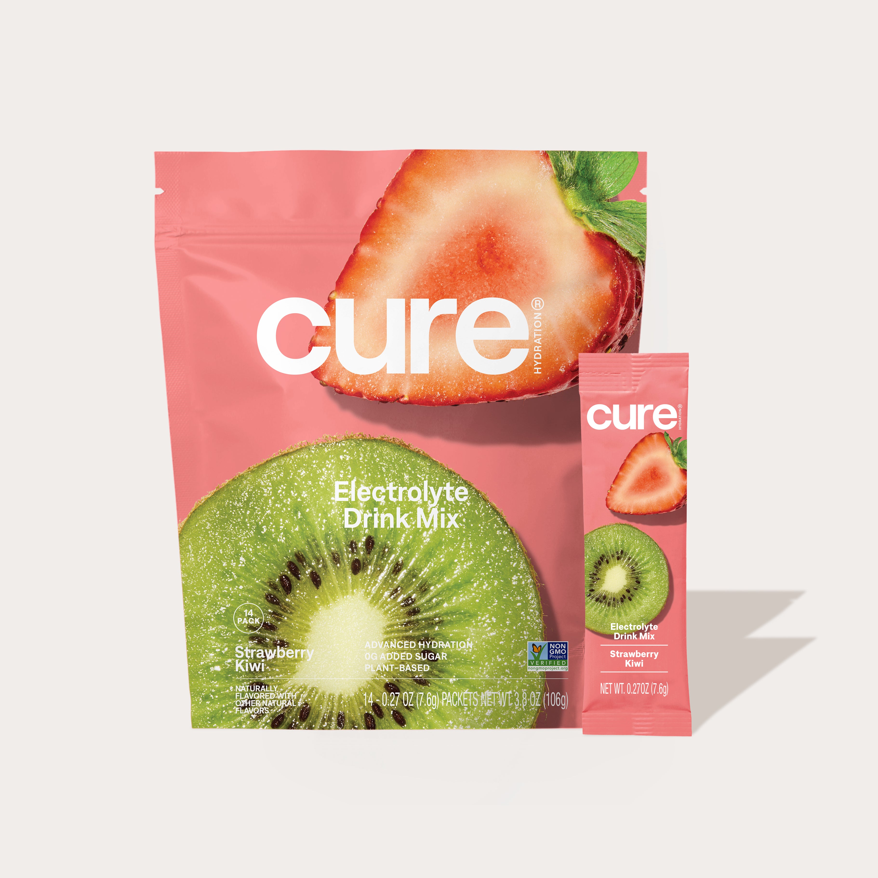 Hydrating Electrolyte Mix | Strawberry Kiwi | No Added Sugar | Cure